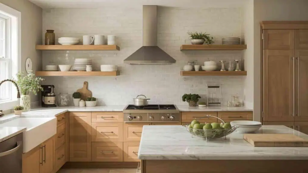 Kitchen Cabinets Without Doors: 5 Beautiful Design Ideas
